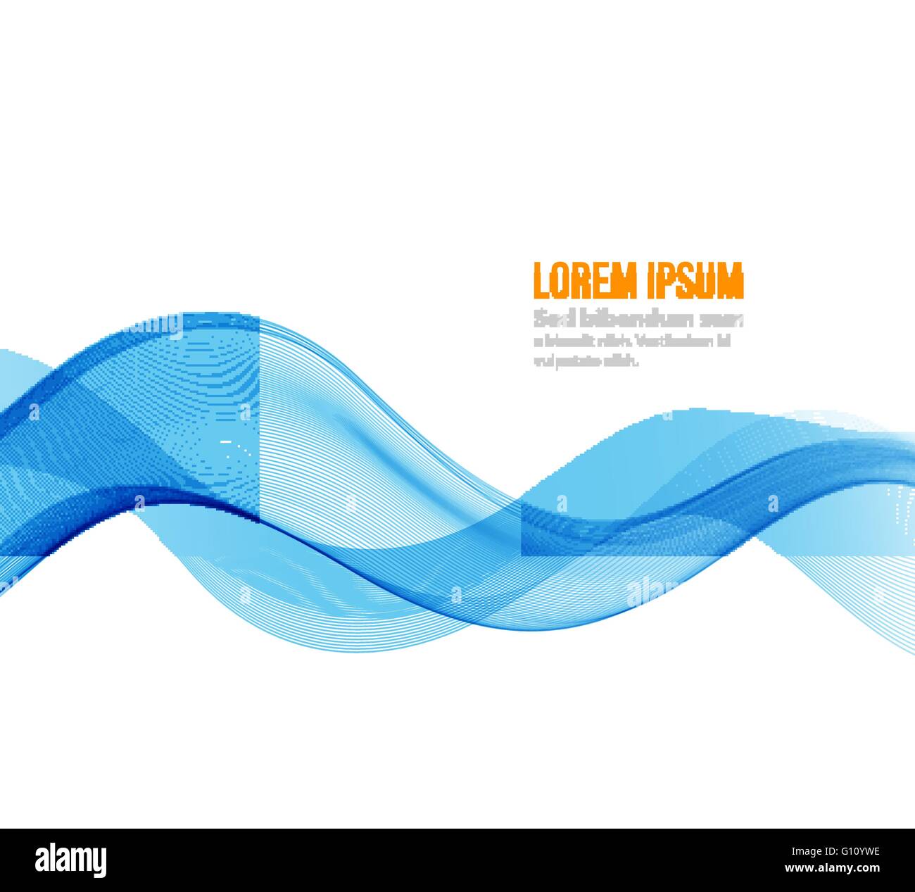 Abstract blue color wave design element. Blue wave Stock Vector Image ...