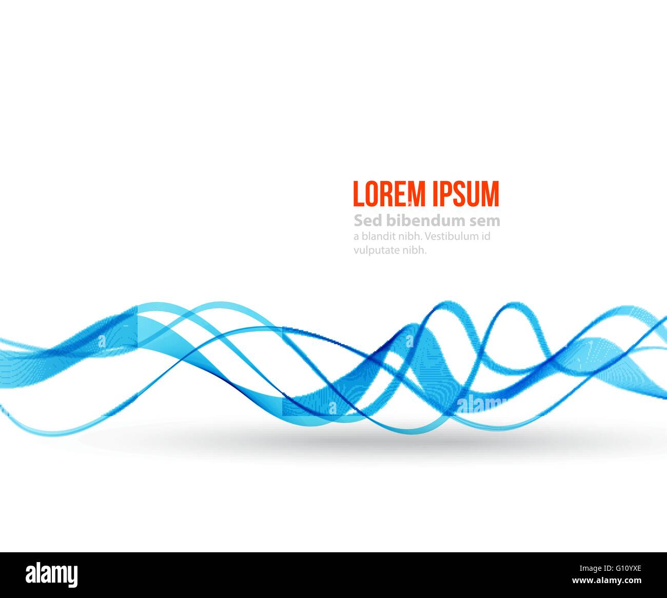 Abstract blue color wave design element. Blue wave Stock Vector Image ...