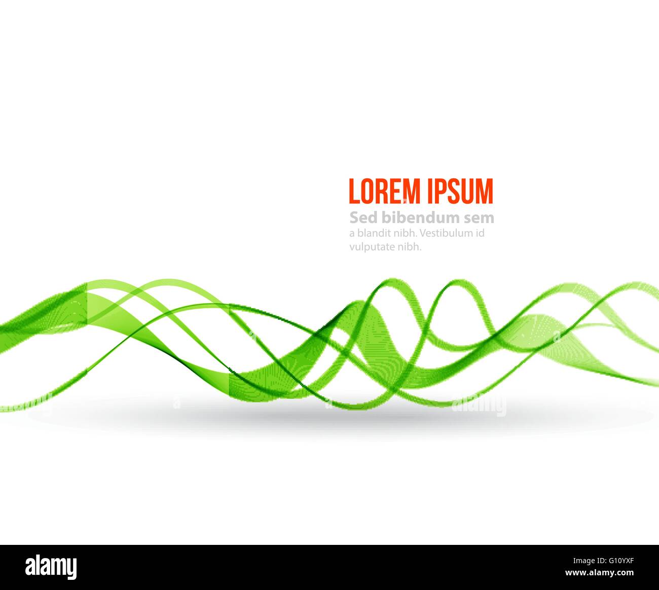 Abstract green color wave design element. Green wave Stock Vector Image ...