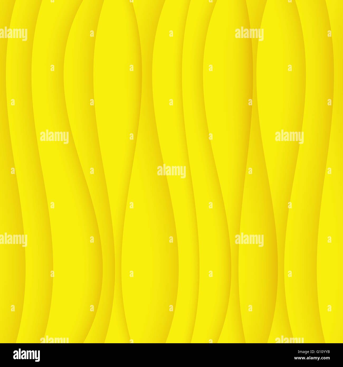 Seamless Wave Pattern. Curved Shapes Background. Regular yellow wave ...