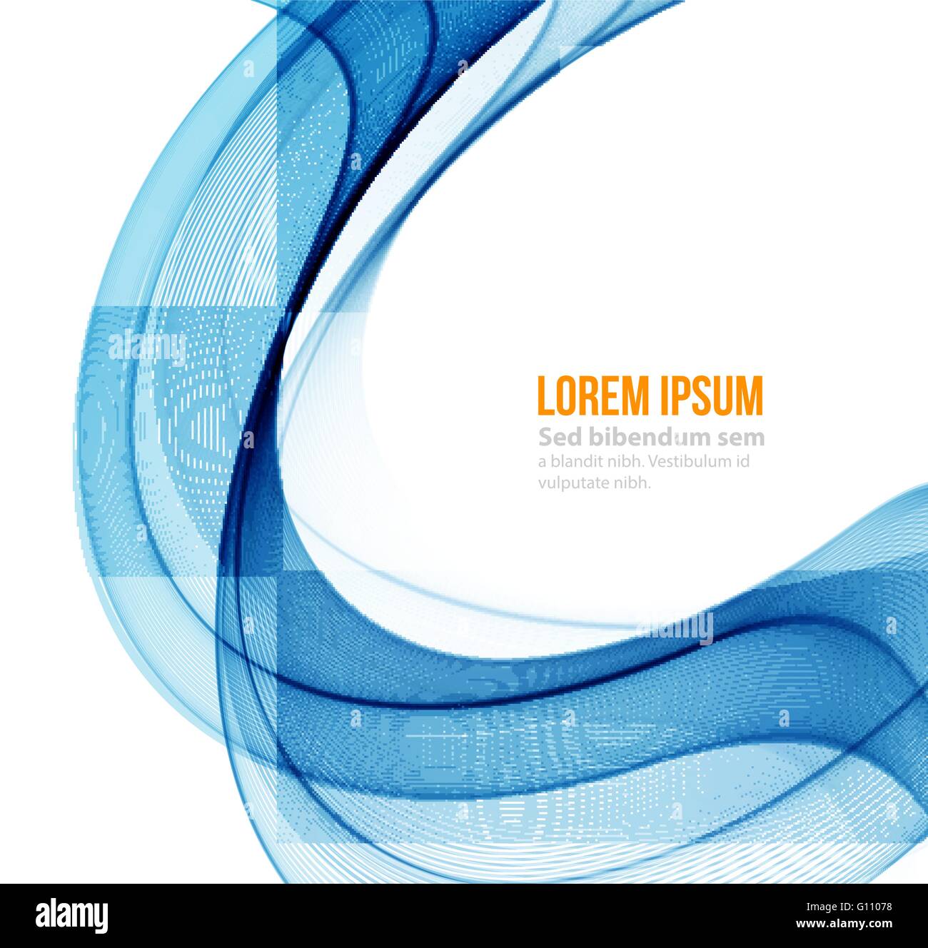 Abstract blue color wave design element. Blue wave Stock Vector Image ...