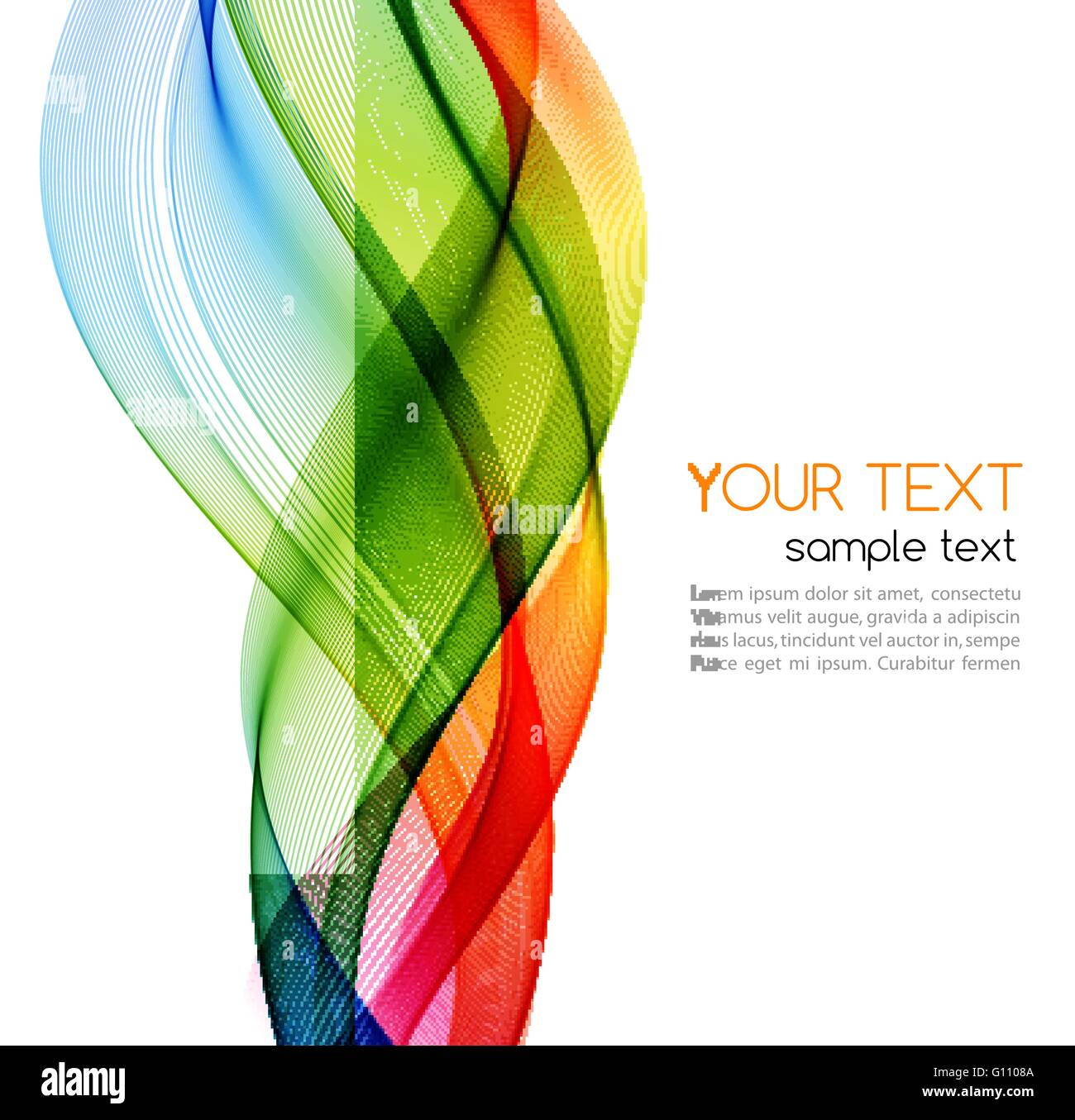 Vector Abstract color wave background. Rainbow wave Stock Vector Image ...