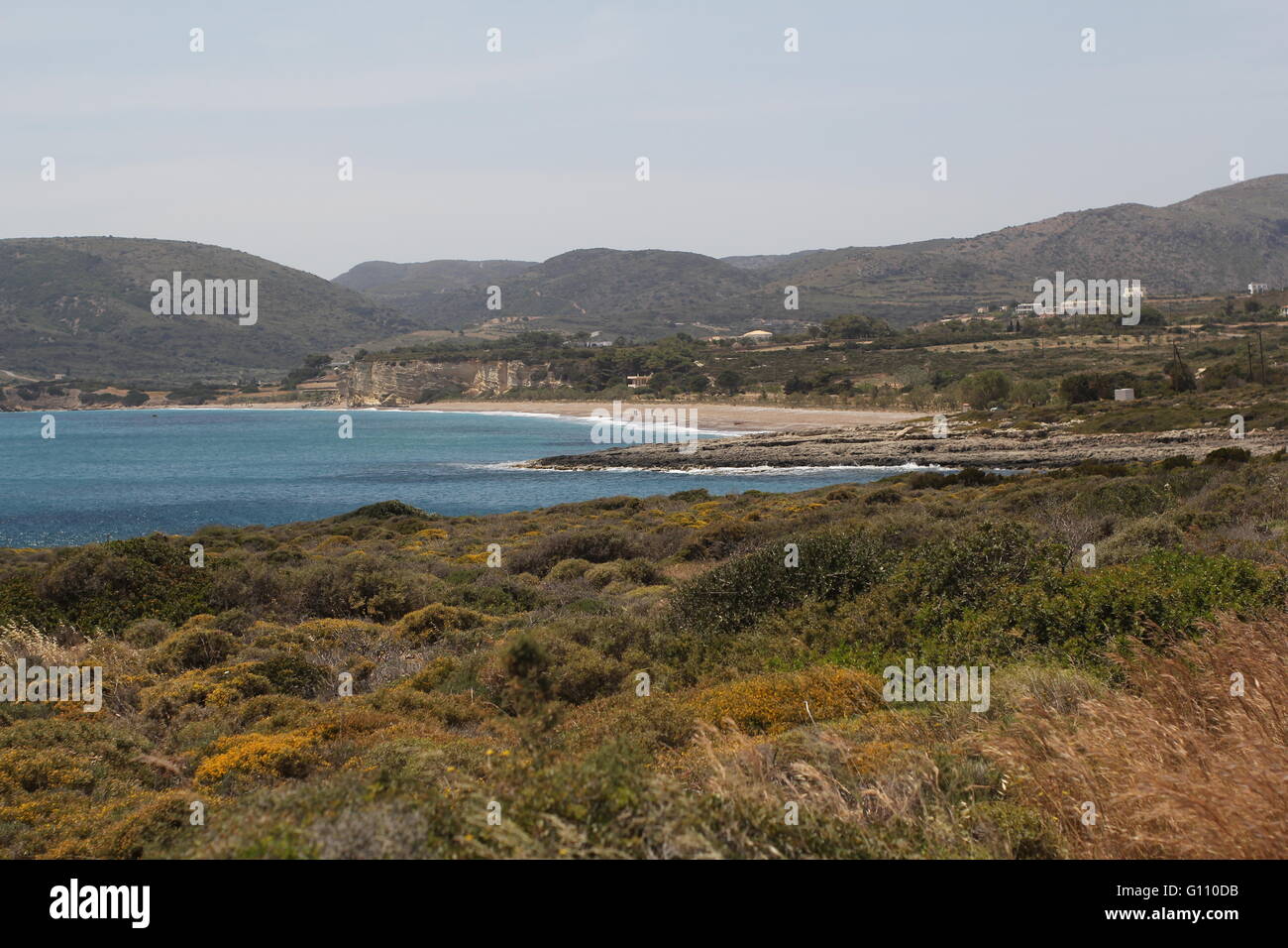 View of the countryside and sea on Kythira in Greece Stock Photo - Alamy