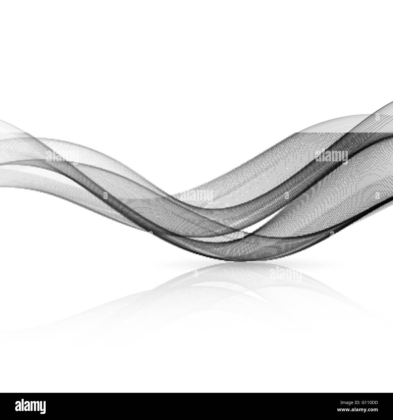 Abstract gray color wave design element. Gray wave. Gray smoke wavy ...