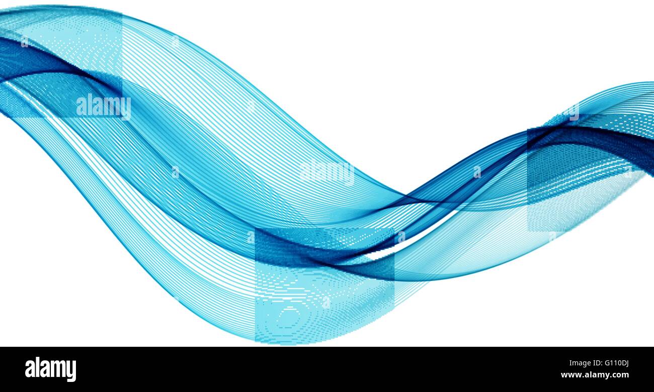 Abstract blue color wave design element. Blue wave Stock Vector Image ...