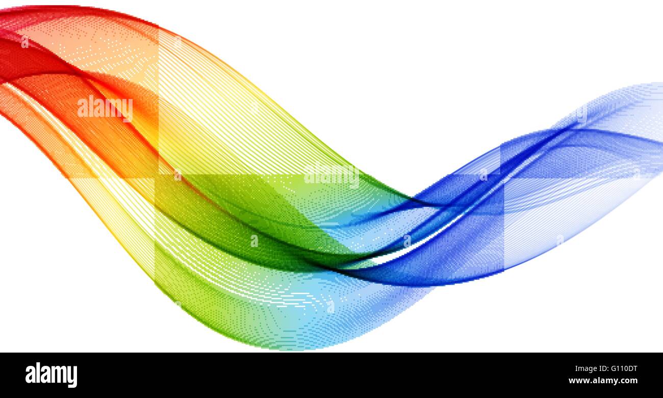 Vector Abstract color wave background. Rainbow wave Stock Vector Image ...