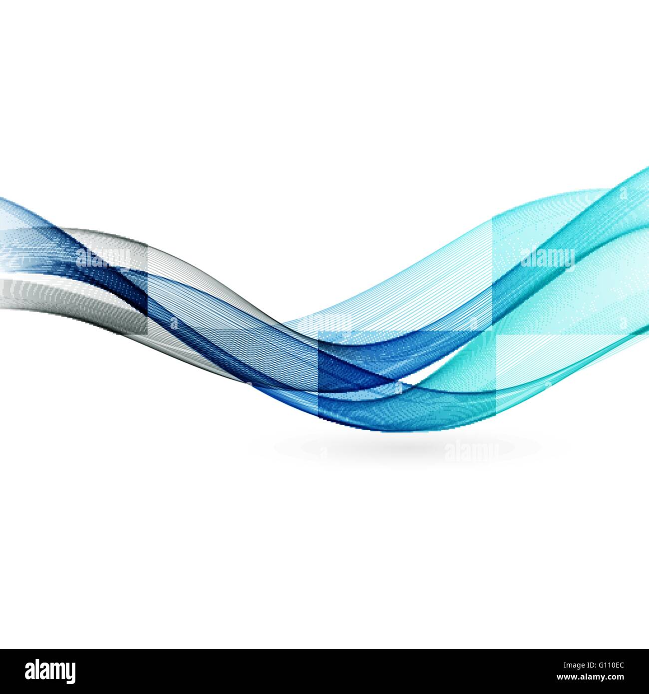 Abstract blue color wave design element. Blue wave Stock Vector Image ...