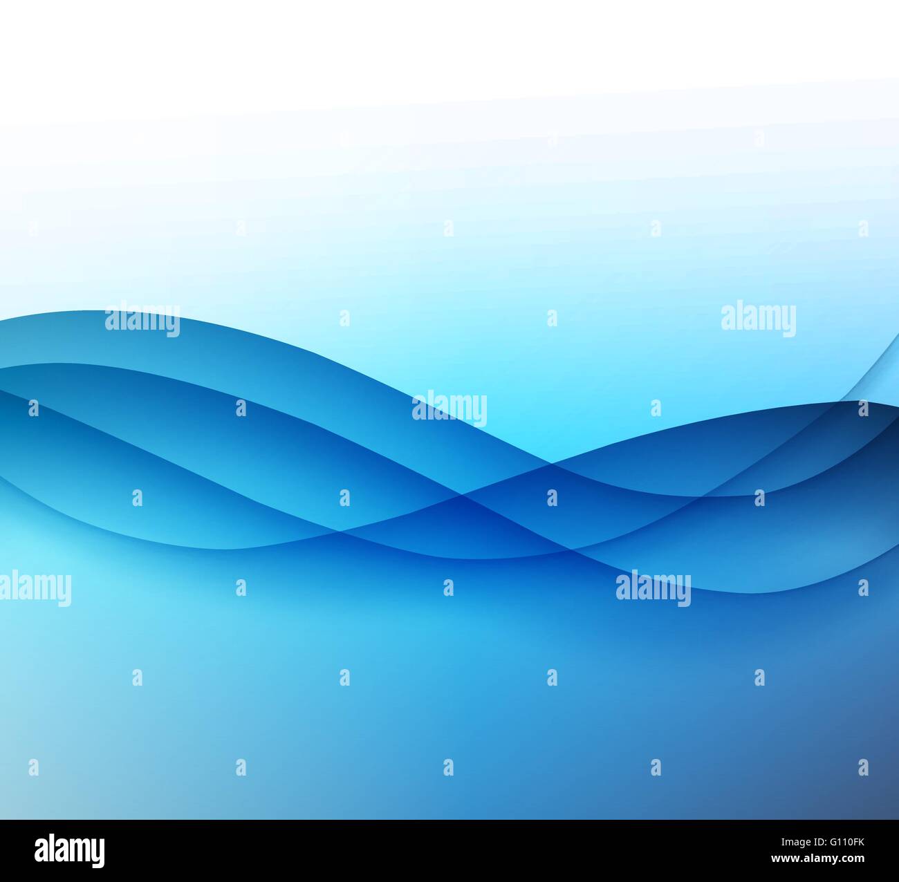 Abstract Blue Color Wave Design Element Blue Wave Stock Vector Image