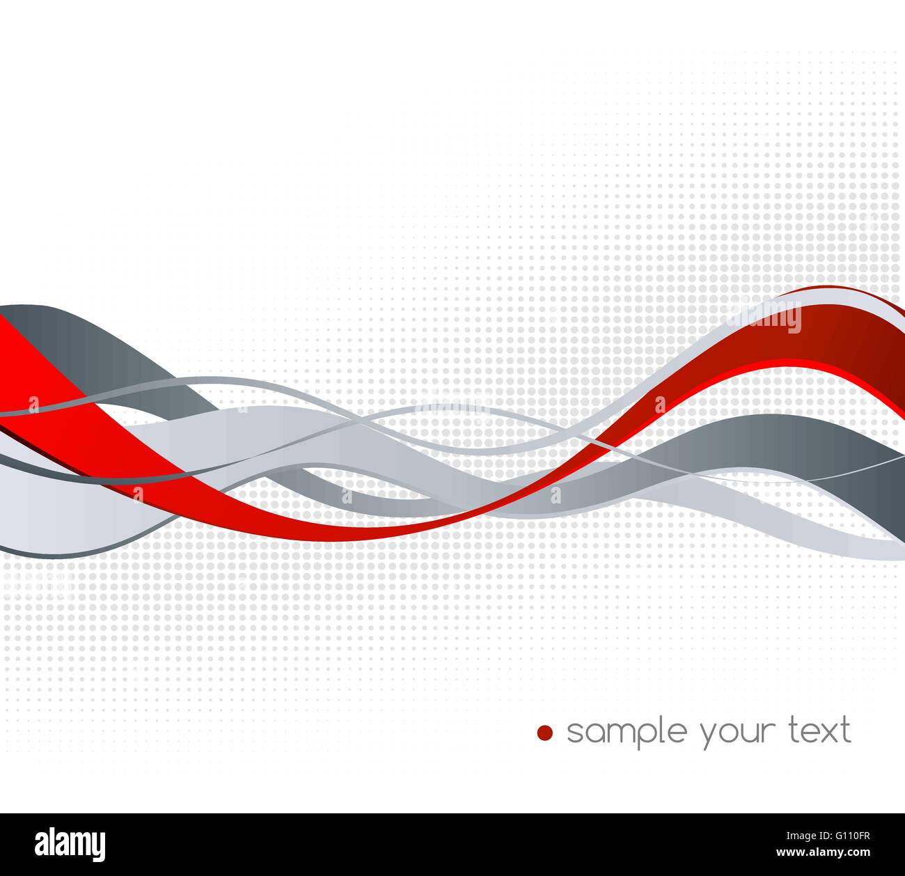 Abstract red and gray color wave design element. Red wave Stock Vector ...