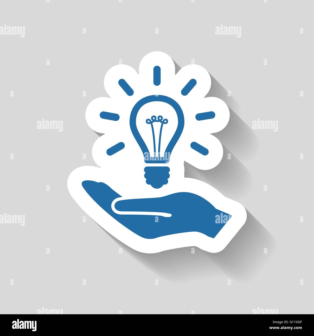 Pictograph of light bulb Stock Vector Image & Art - Alamy