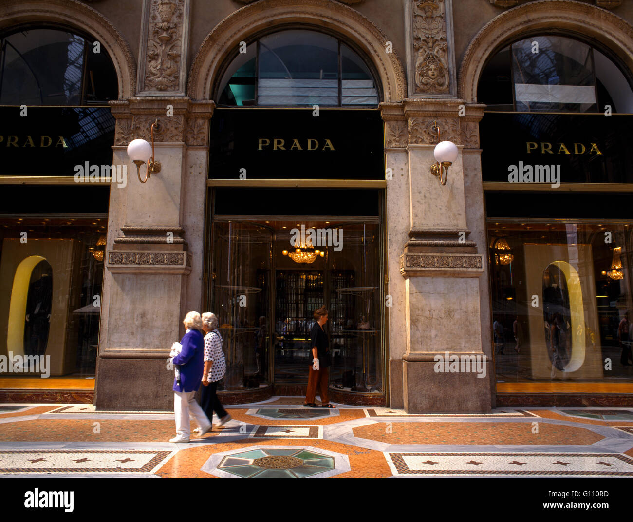 Milan Italy Galleria Vittorio Emanuele II Prada Shop Stock Photo - Alamy