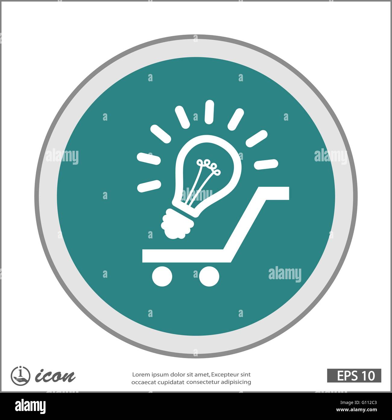 Pictograph of light bulb Stock Vector Image & Art - Alamy