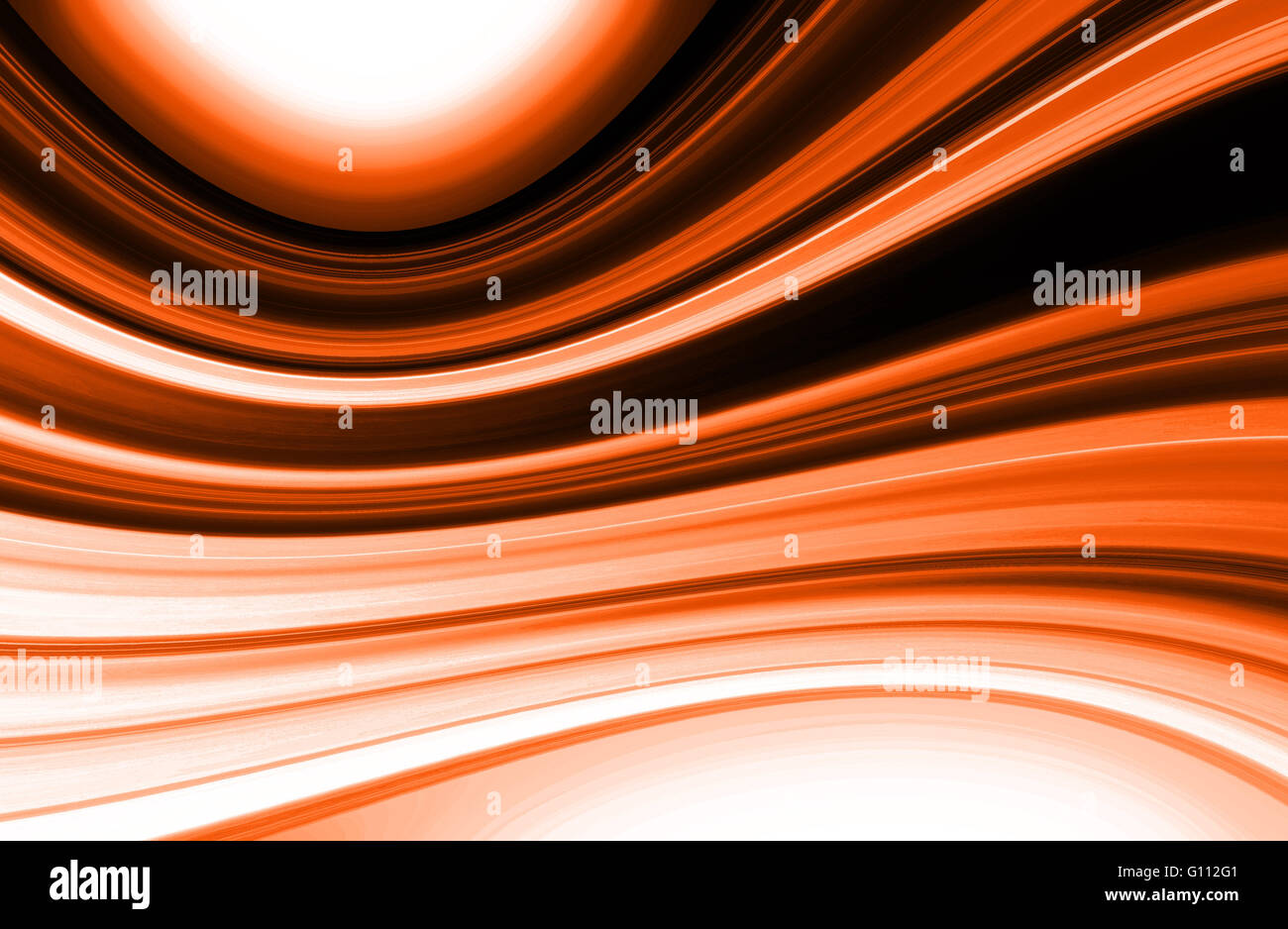 abstract orange background with motion ray technology and digital wave ...