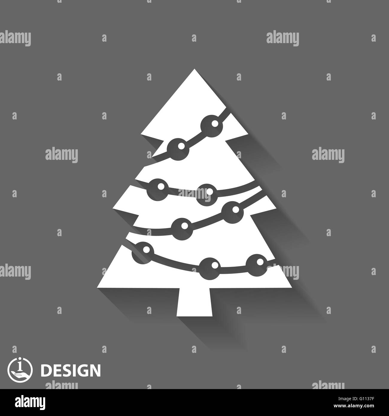 Pictograph of christmas tree Stock Vector Image & Art - Alamy