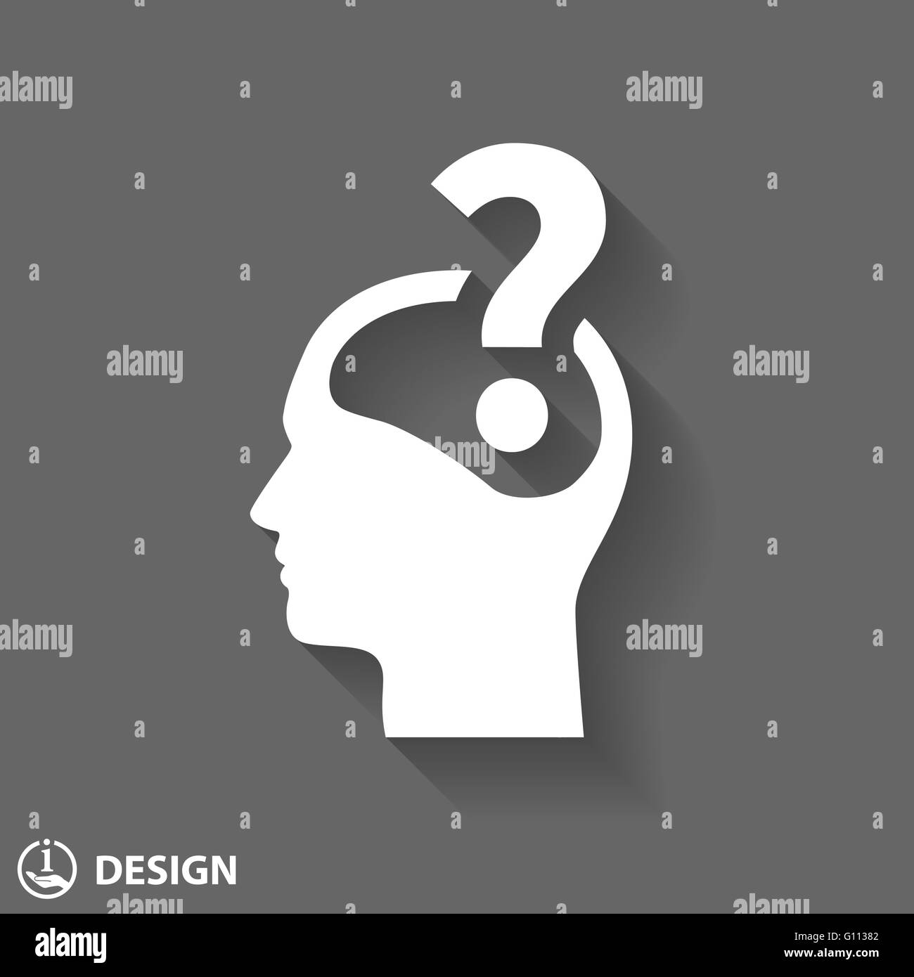 Shadow face question mark Black and White Stock Photos & Images - Alamy