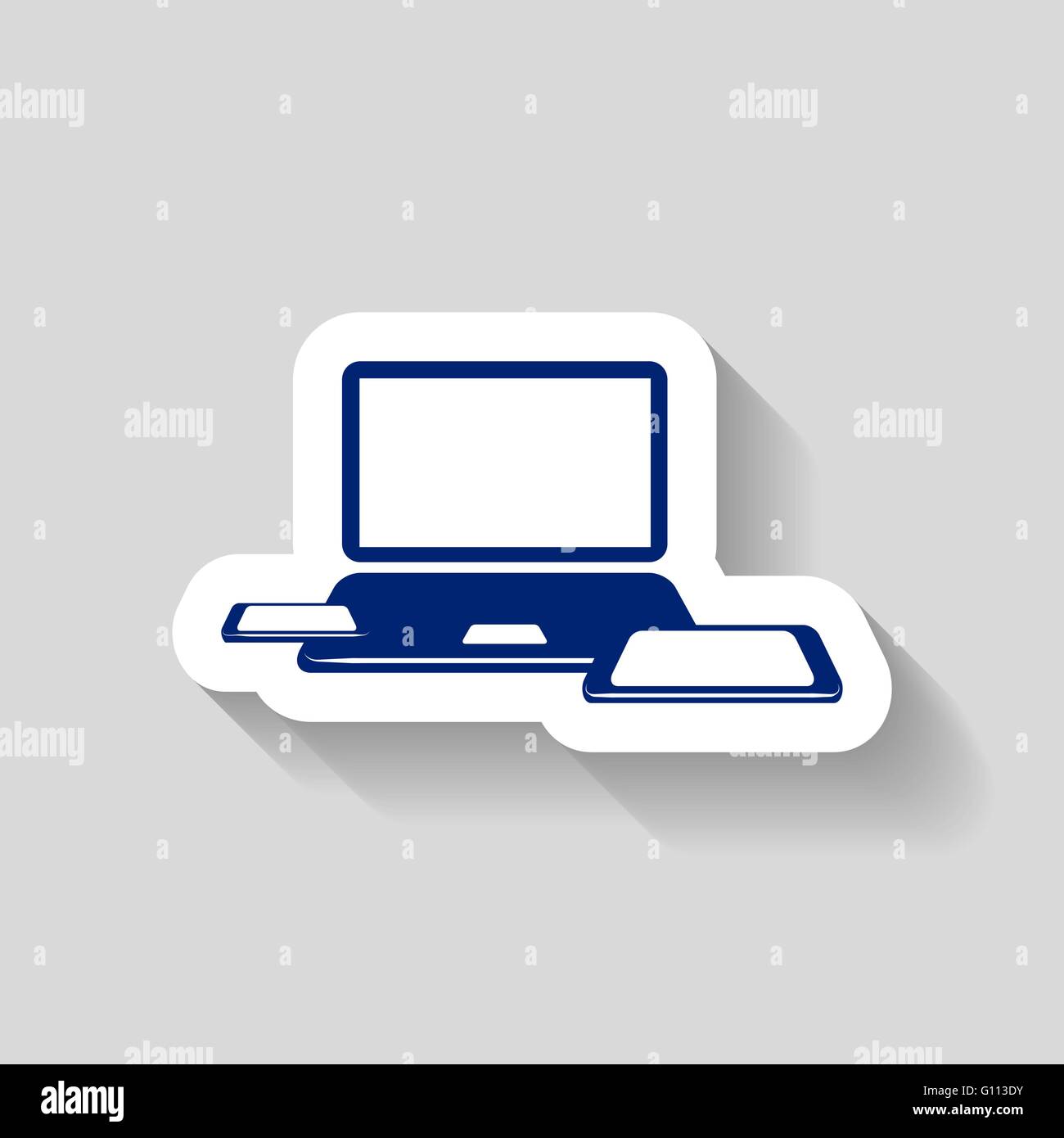 Pictograph of computer Stock Vector Image & Art - Alamy