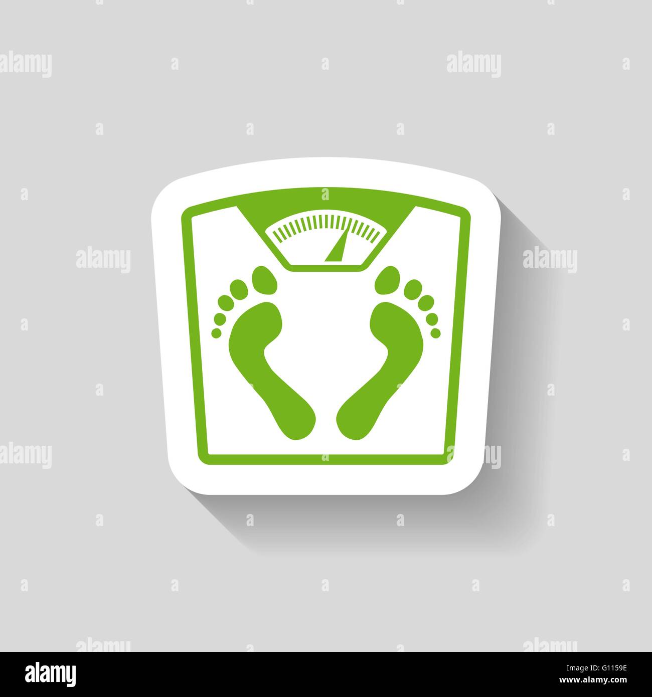 Pictograph of bathroom scale with footprints Stock Vector Image & Art ...