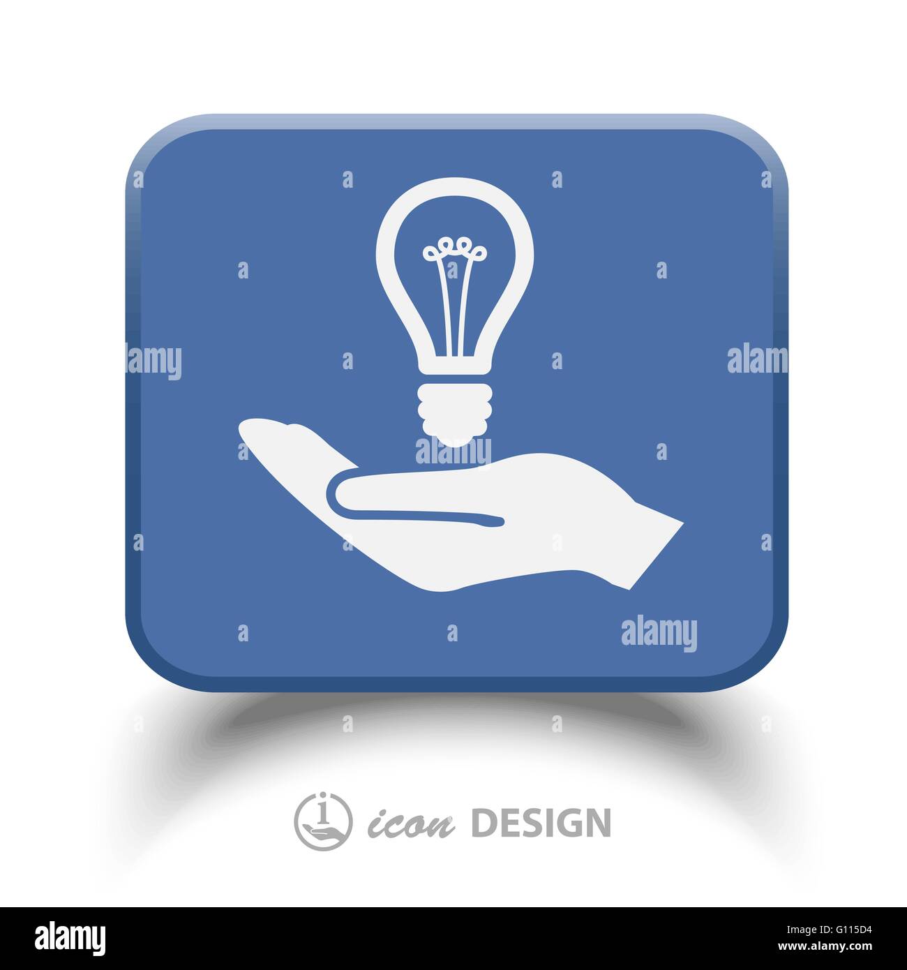 Pictograph of light bulb Stock Vector Image & Art - Alamy