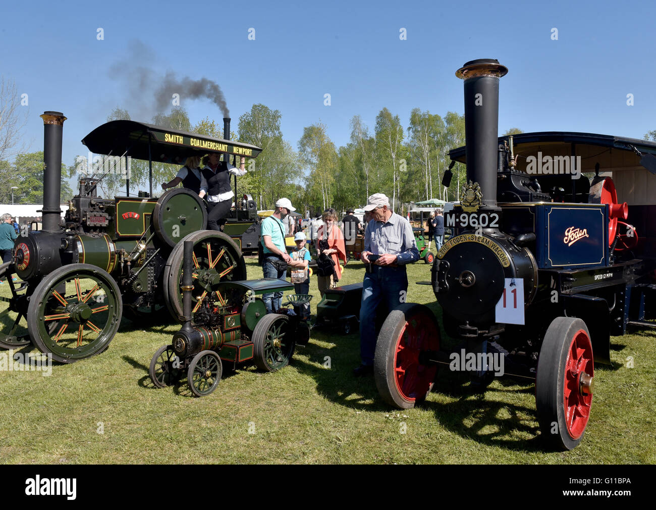 Mildenberg, Germany. 07th May, 2016. Large and small steam engines can ...