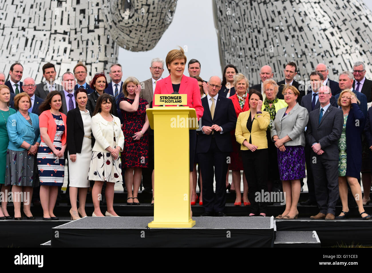 Falkirk, Scotland, United Kingdom, 07, May, 2016. SNP leader and ...