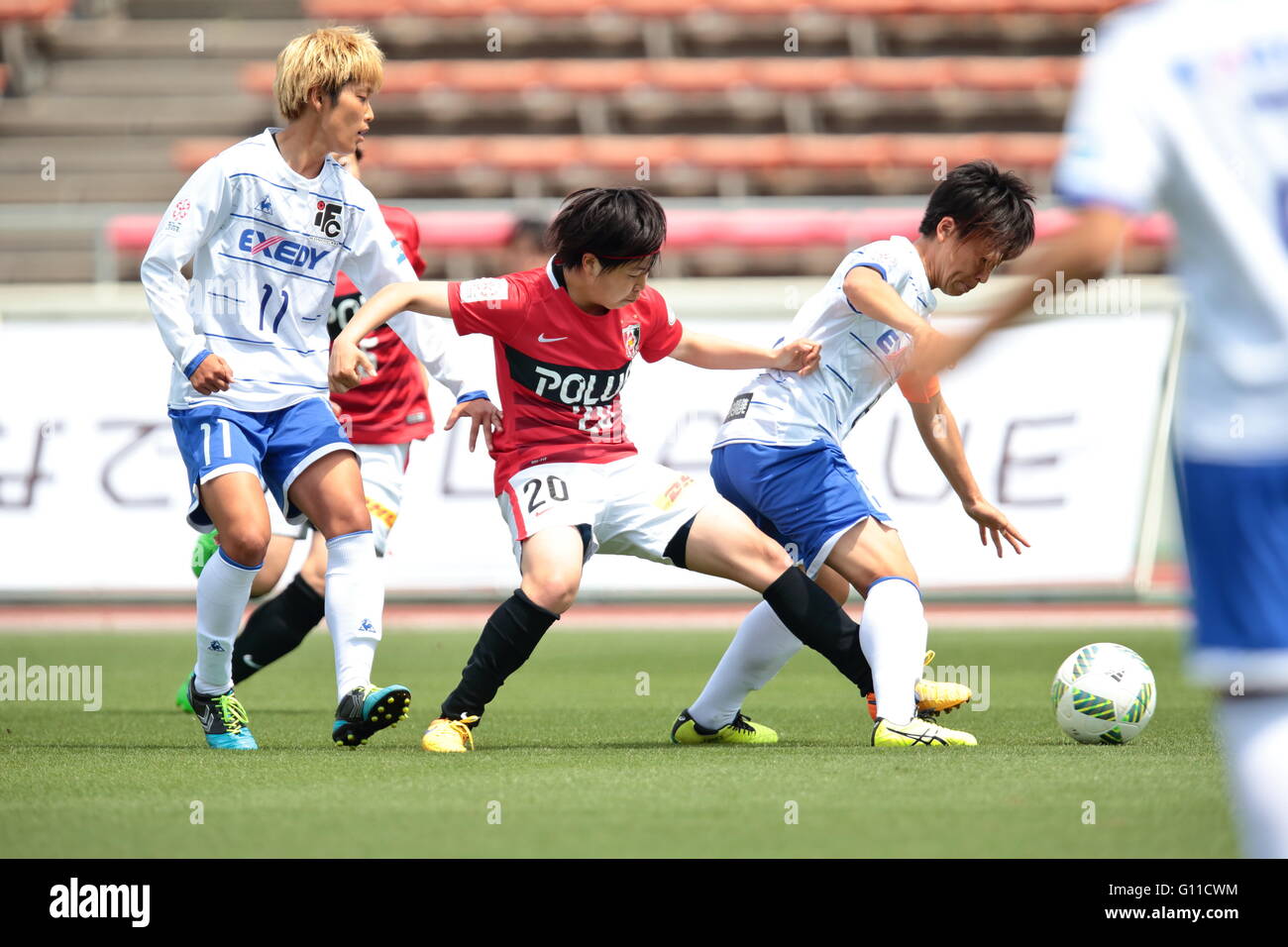 Saitama, Japan. 7th May, 2016. (L to R) Shiho Ogawa (Iga FC Kunoichi ...