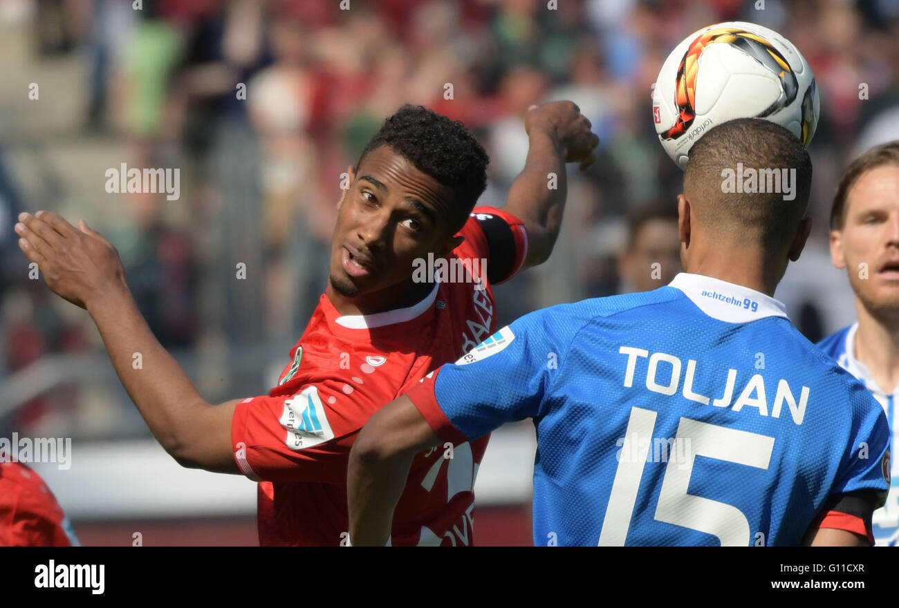 Hanover, Germany. 07th May, 2016. Hannover's Noah-Joel Sarenren-Bazee ...