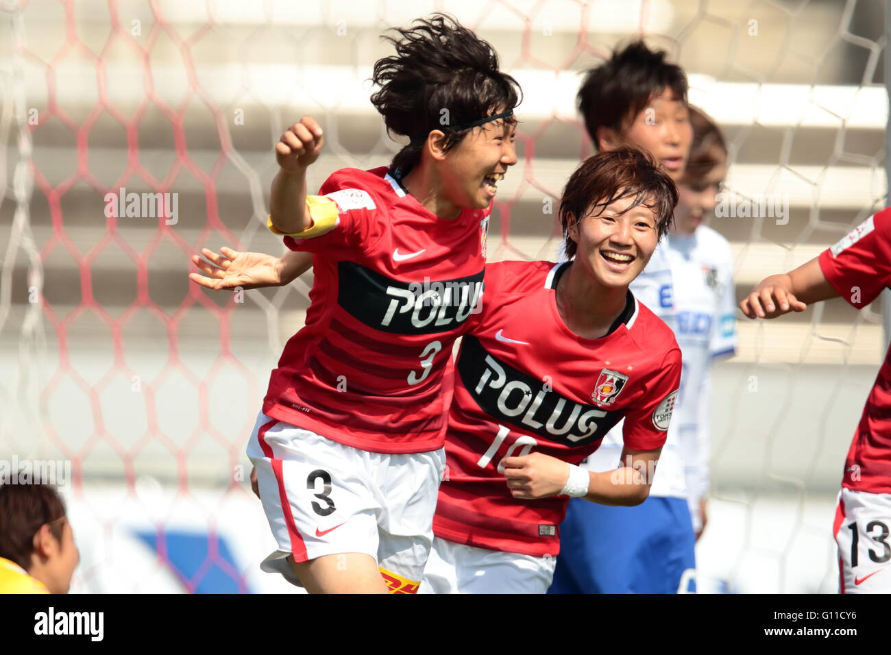 Saitama, Japan. 7th May, 2016. (L to R) Shiho Kohata, Chinatsu Kira ...