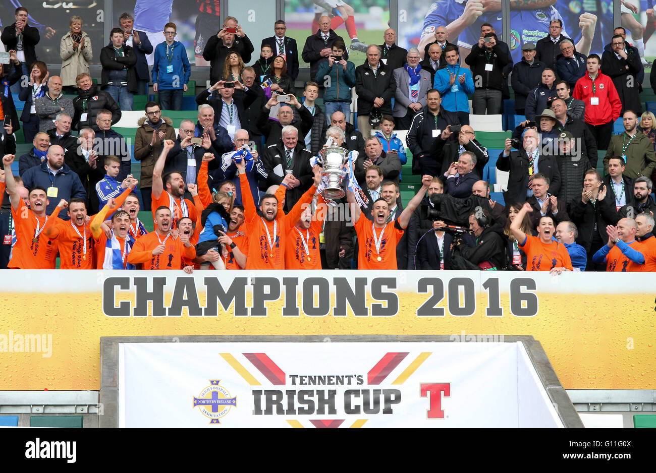 The tennents irish cup trophy hi-res stock photography and images - Alamy