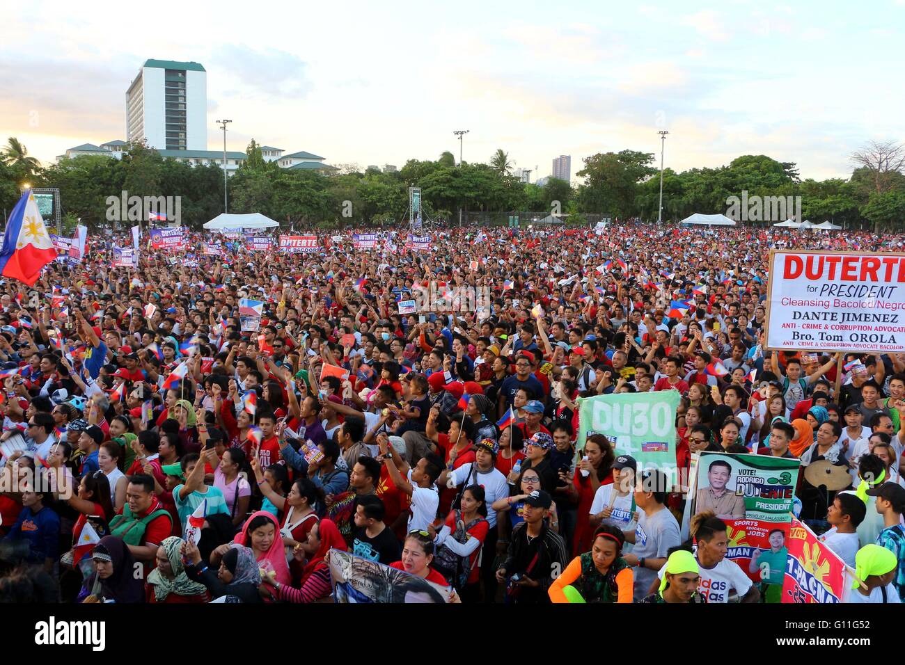 Philippines. 07th May, 2016. Thousands of Filipino crowed showed their ...