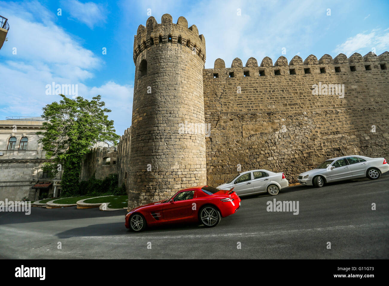 Baku, Azerbaijan. 07th May, 2016. The under-construction International ...