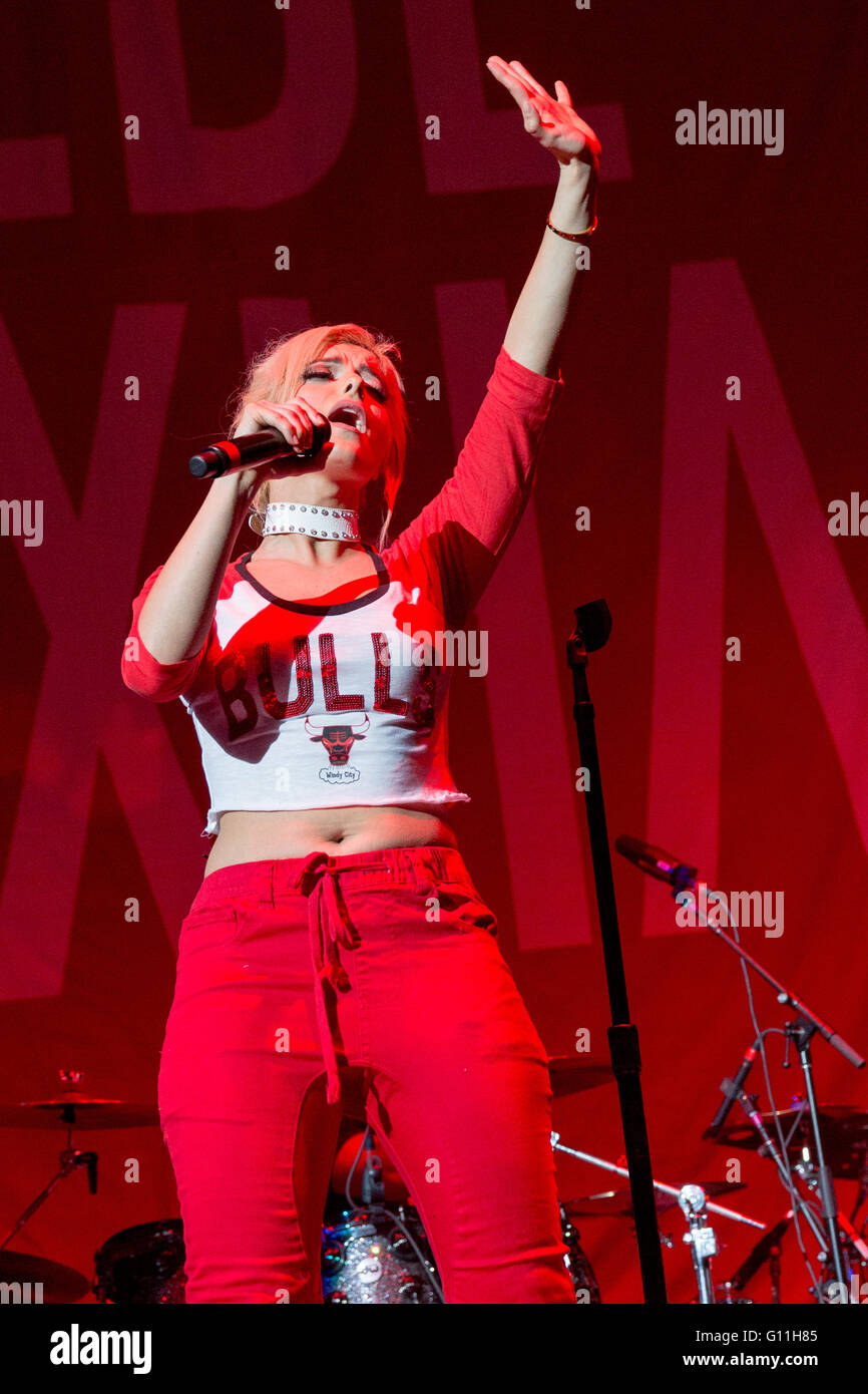 Rosemont, Illinois, USA. 6th May, 2016. Singer BEBE REXHA performs live ...