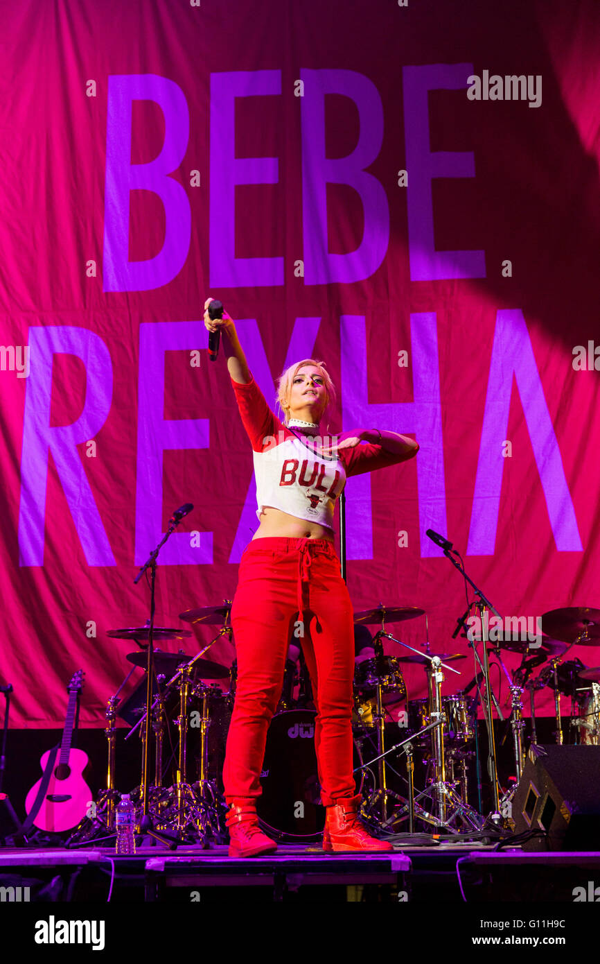 Rosemont, Illinois, USA. 6th May, 2016. Singer BEBE REXHA performs live ...