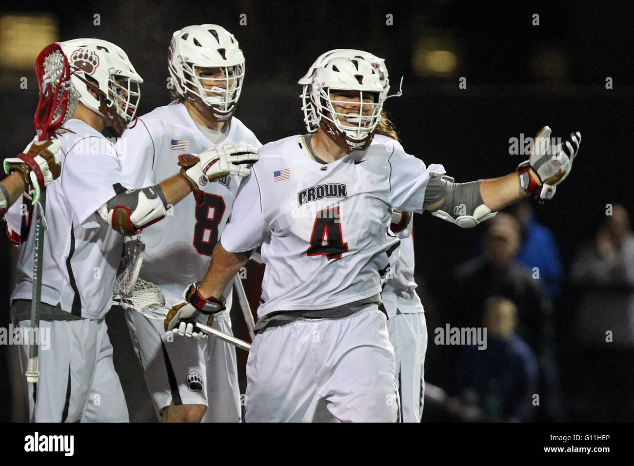 Stevenson-Pincince Field. 6th May, 2016. RI, USA; Brown Bears attackman ...