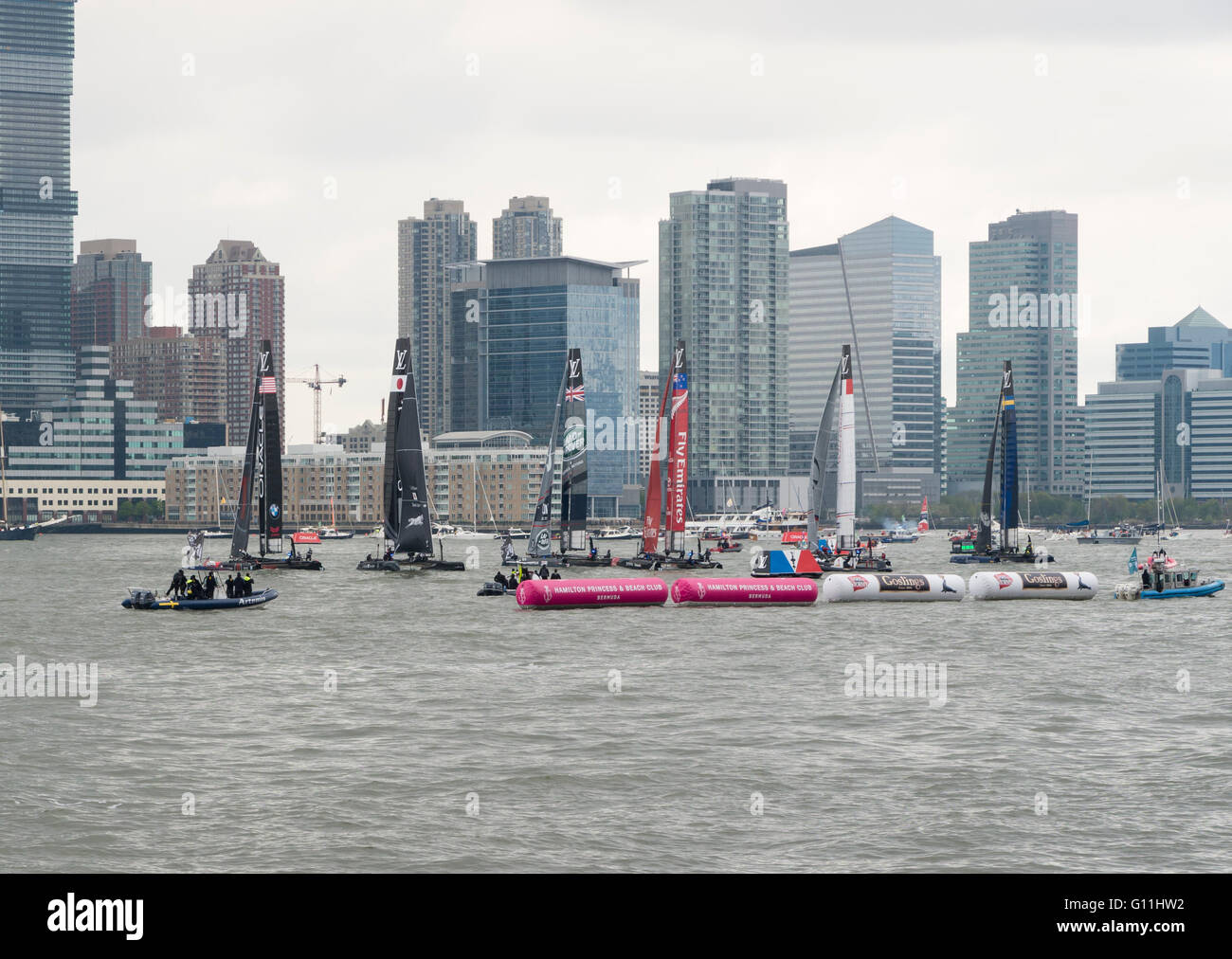 2016 America's Cup World Series on the Hudson River in New York City ...