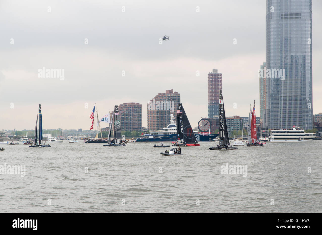 2016 America's Cup World Series on the Hudson River in New York City ...