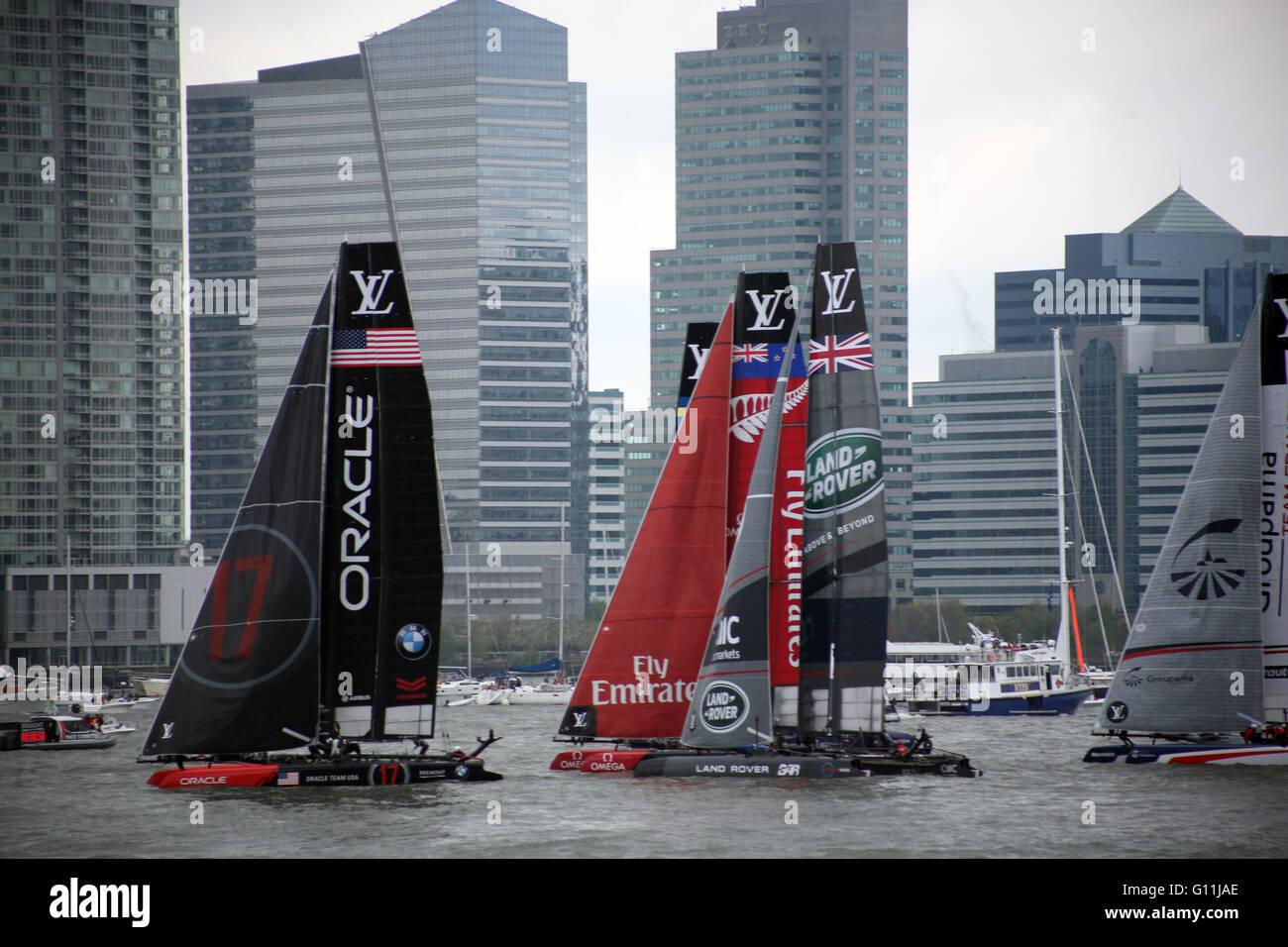 America's Cup Yacht Racing return to New York City Stock Photo - Alamy
