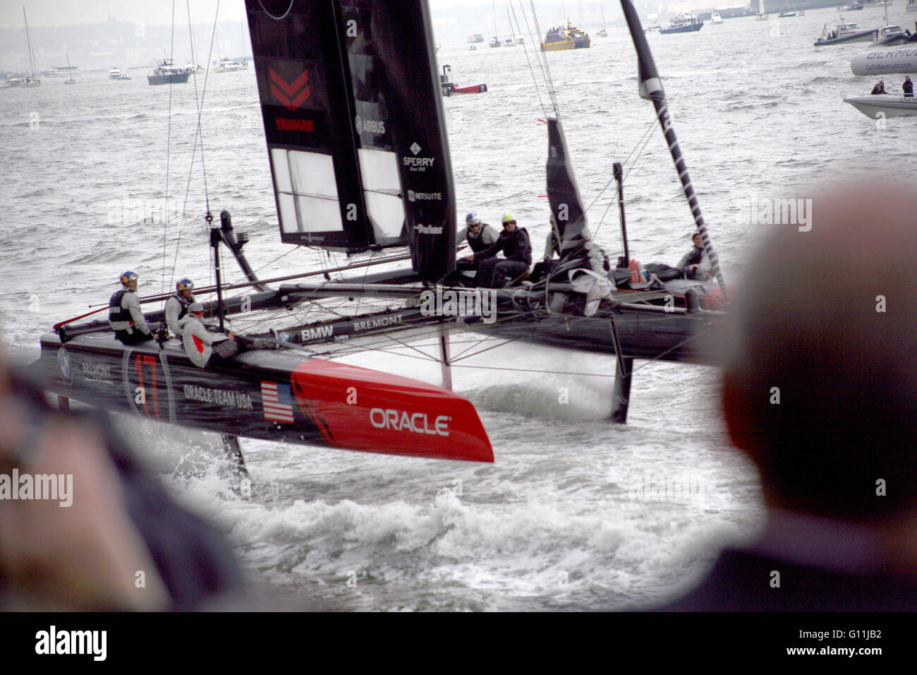 America's Cup Yacht Racing return to New York City Stock Photo - Alamy