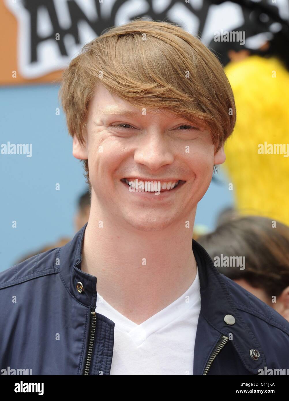 Los Angeles, CA, USA. 7th May, 2016. Calum Worthy at arrivals for ANGRY ...