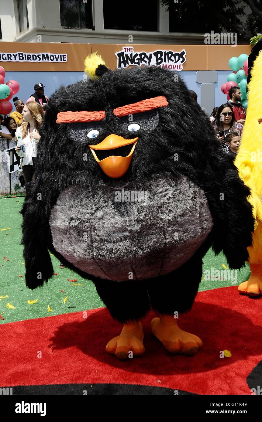 Los Angeles, CA, USA. 7th May, 2016. Bomb at arrivals for ANGRY BIRDS ...