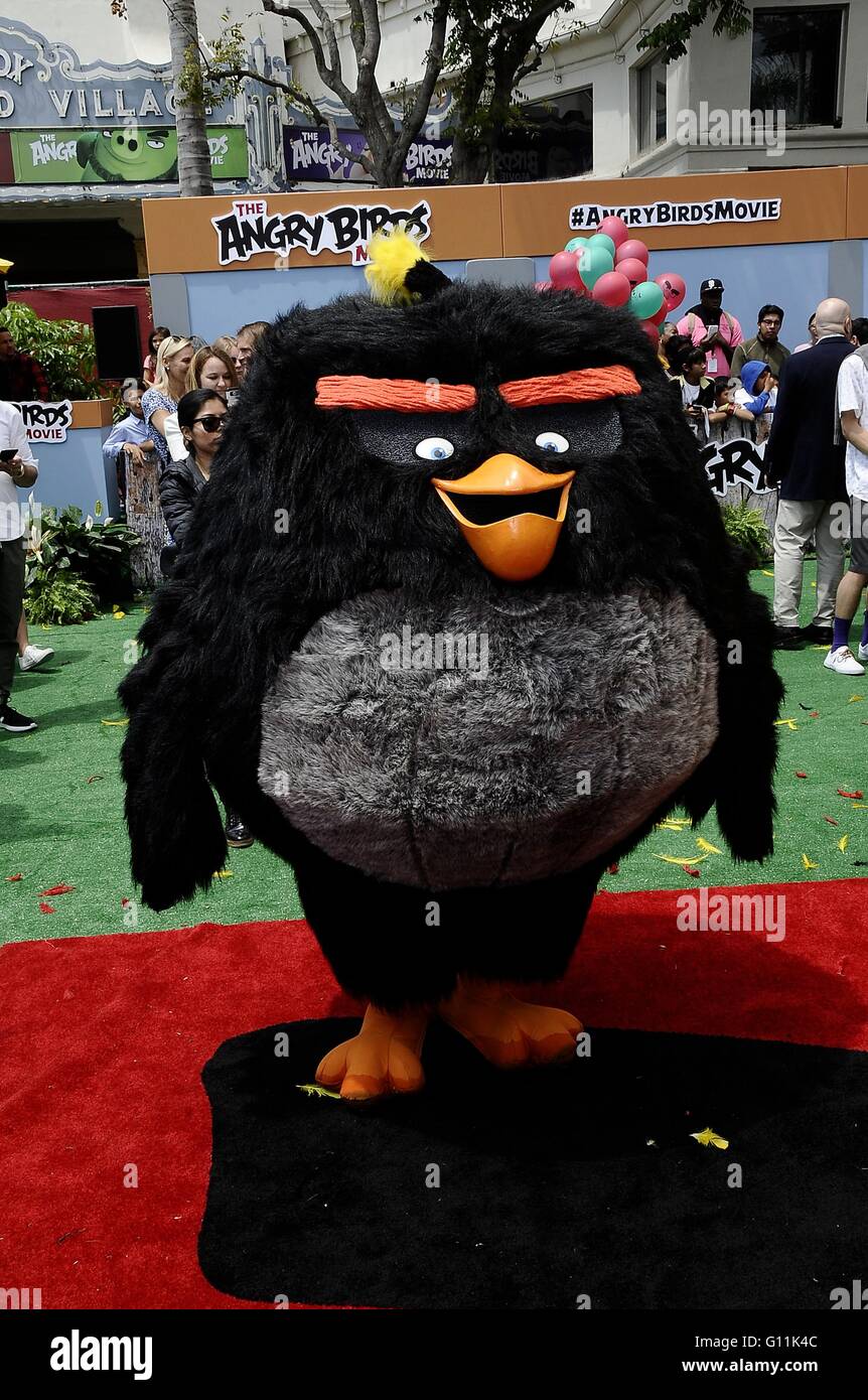 Los Angeles, CA, USA. 7th May, 2016. Bomb at arrivals for ANGRY BIRDS ...