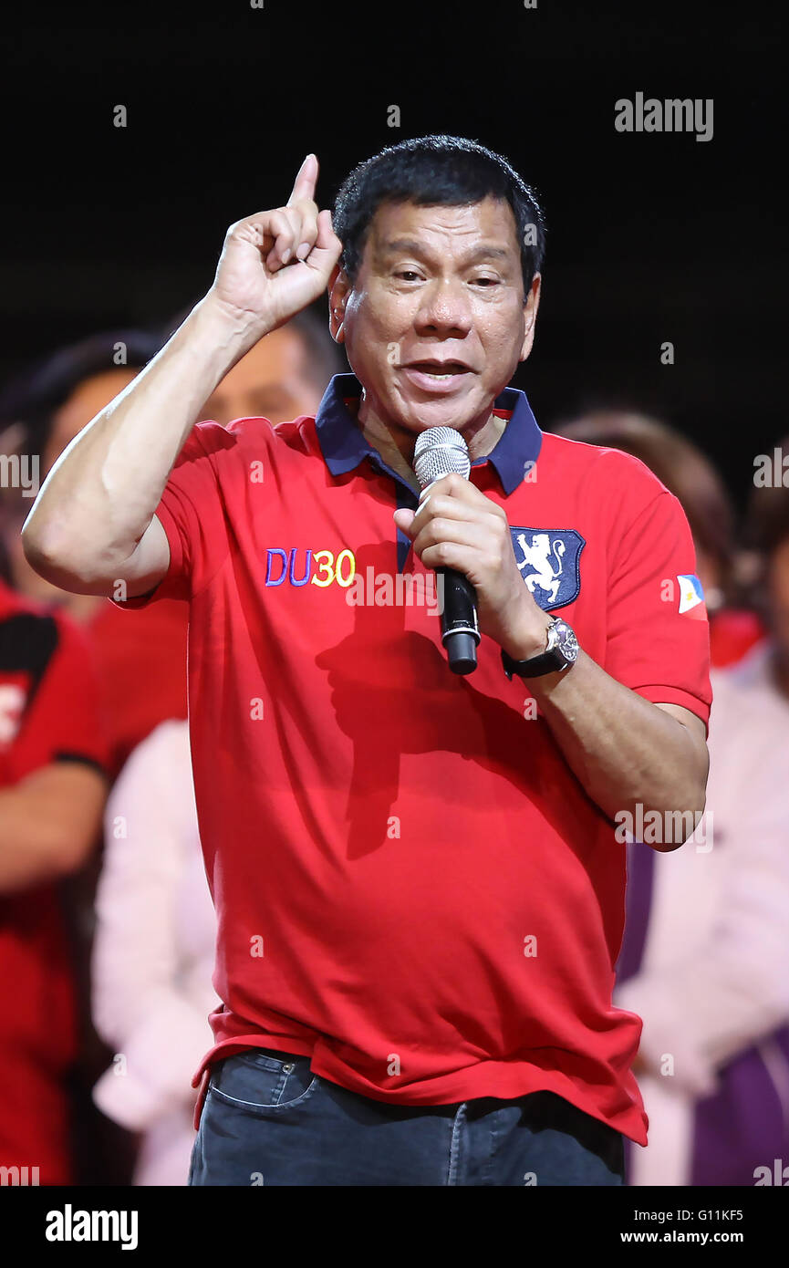 Manila, Philippines. 7th May, 2016. Philippine Presidential candidate ...