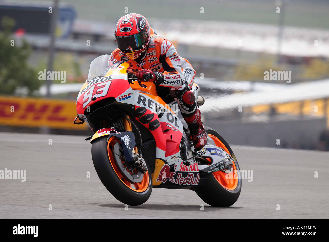 Le Mans, France. 8th May, 2016. Marc Marquez of Spain and Repsol Honda ...
