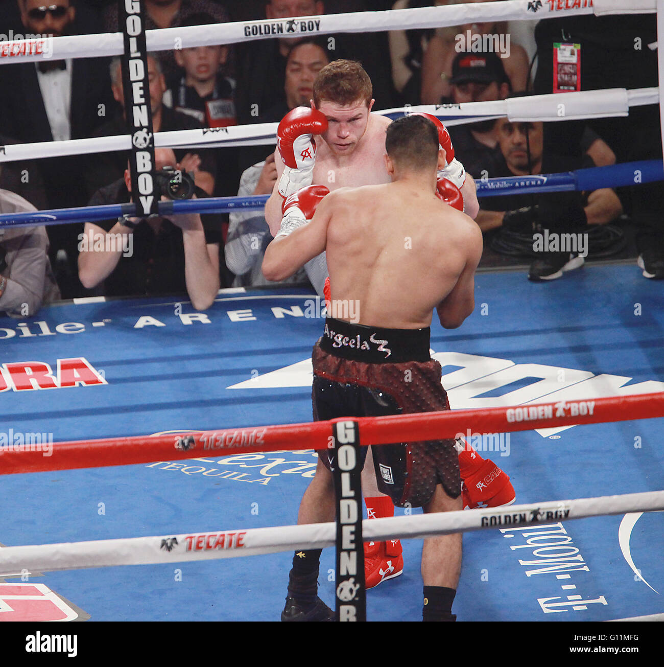 Las Vegas, Nevada, USA. 7th May, 2016. WBC Middleweight Champion Canelo ...