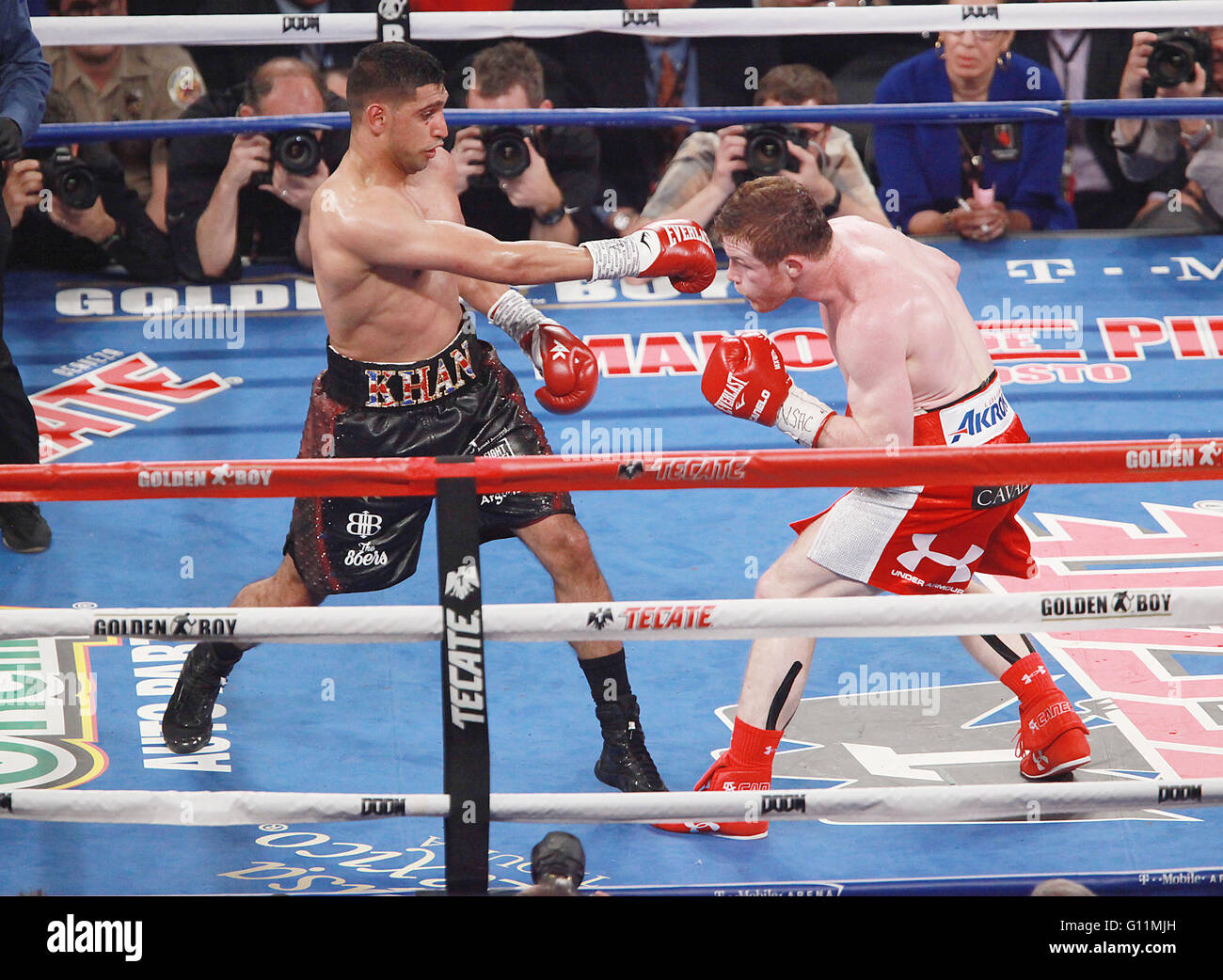 Las Vegas, Nevada, USA. 7th May, 2016. WBC Middleweight Champion Canelo ...