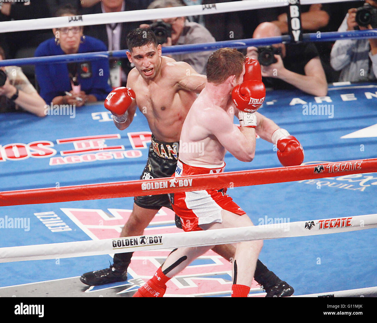 Las Vegas, Nevada, USA. 7th May, 2016. WBC Middleweight Champion Canelo ...