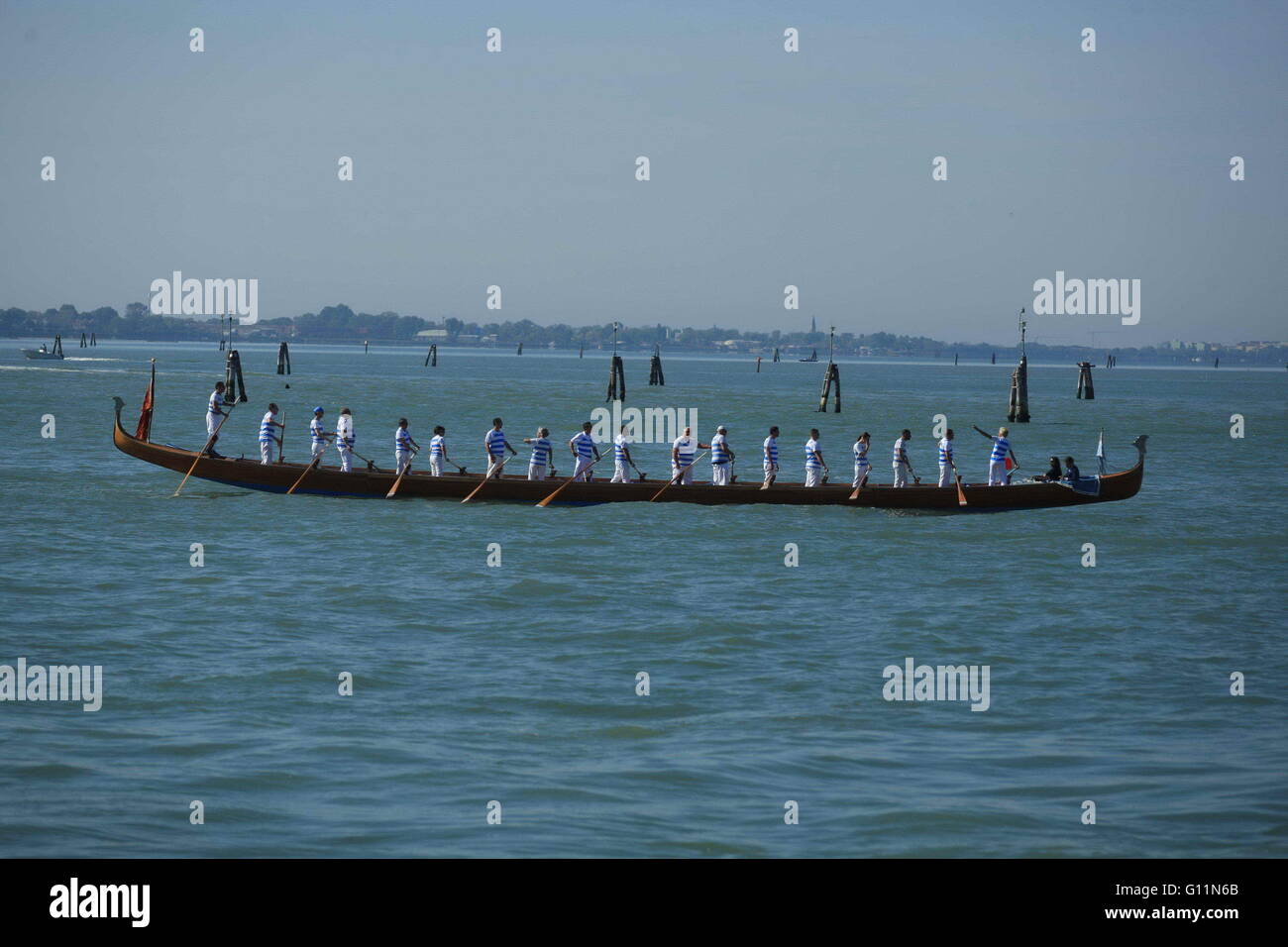 Venice Italy. 8th May, 2016. Marriage of the Sea parade (Spozalizio del ...