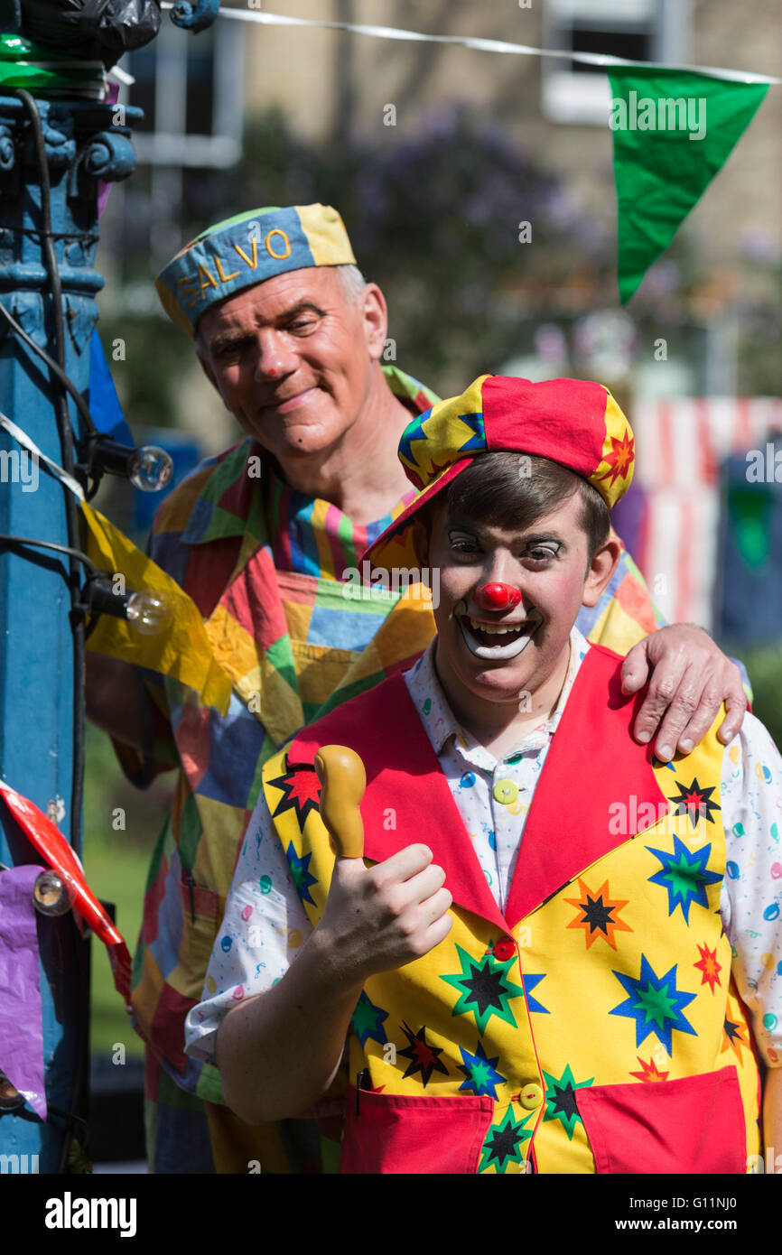 London, UK. 8 May 2016. Clowns at the festival. The 41st Annual Covent ...