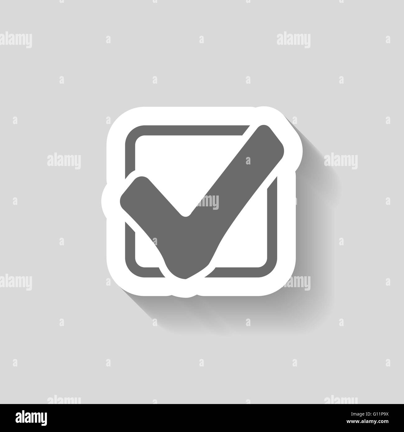 Pictograph of check mark Stock Vector Image & Art - Alamy