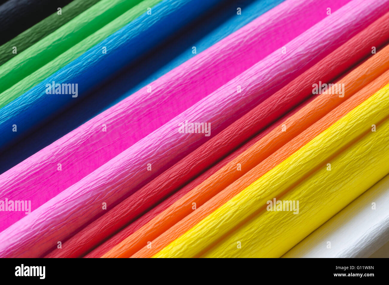 closeup to colorful crepe paper Stock Photo - Alamy