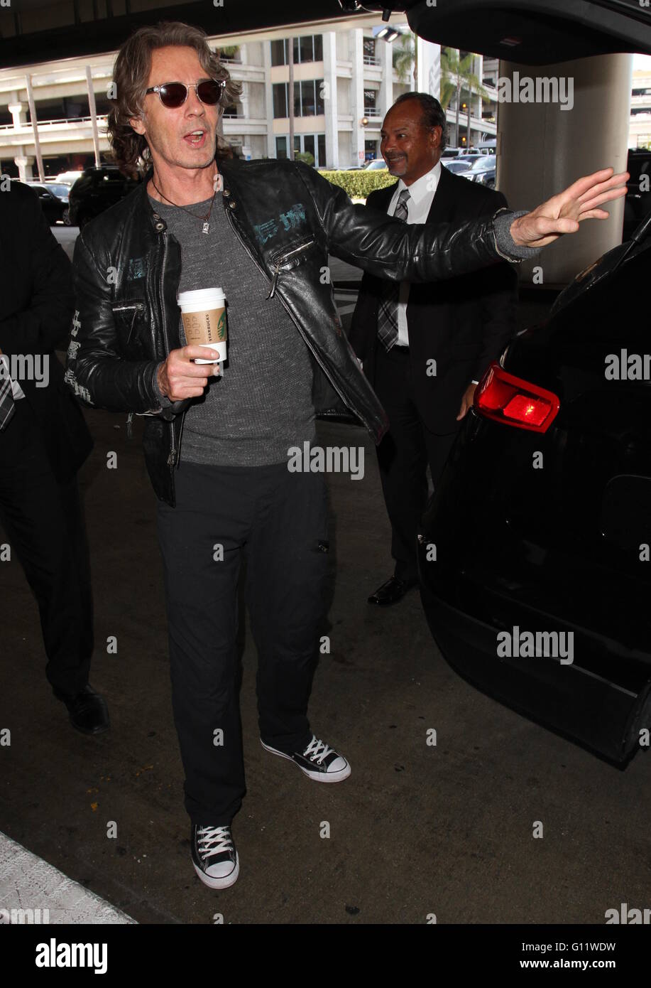 Rick Springfield arrives at Los Angeles International (LAX) Airport ...